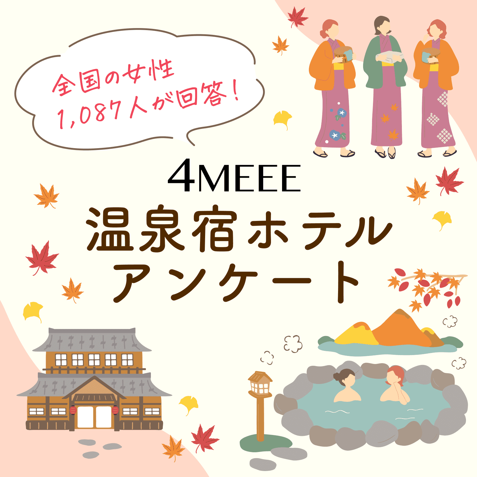 【1,000人超大調査】女性が温泉宿ホテルに求めることランキング公開 | 4MEEE